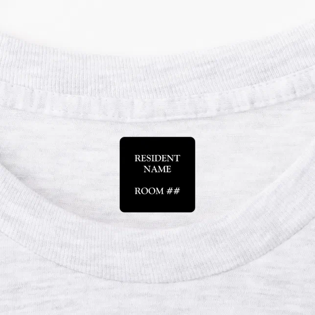 Personalized Residential Home Stick On Clothing Labels | Zazzle