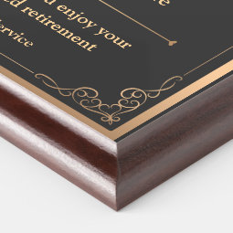 Personalized Retirement Award For Retiree | Zazzle