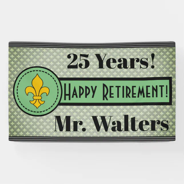 Personalized Retirement Banner | Zazzle