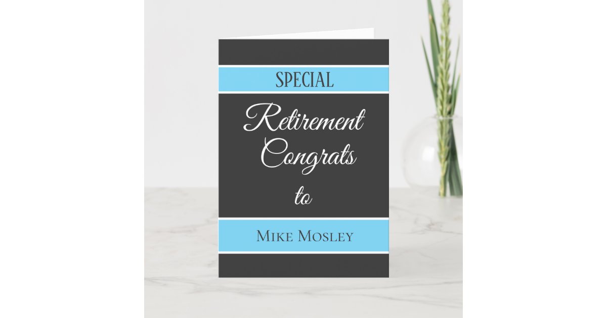Personalized Retirement card | Zazzle