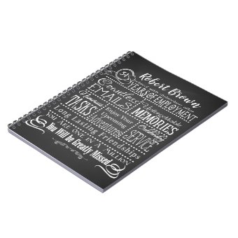 Personalized Retirement Notebook add name | Zazzle