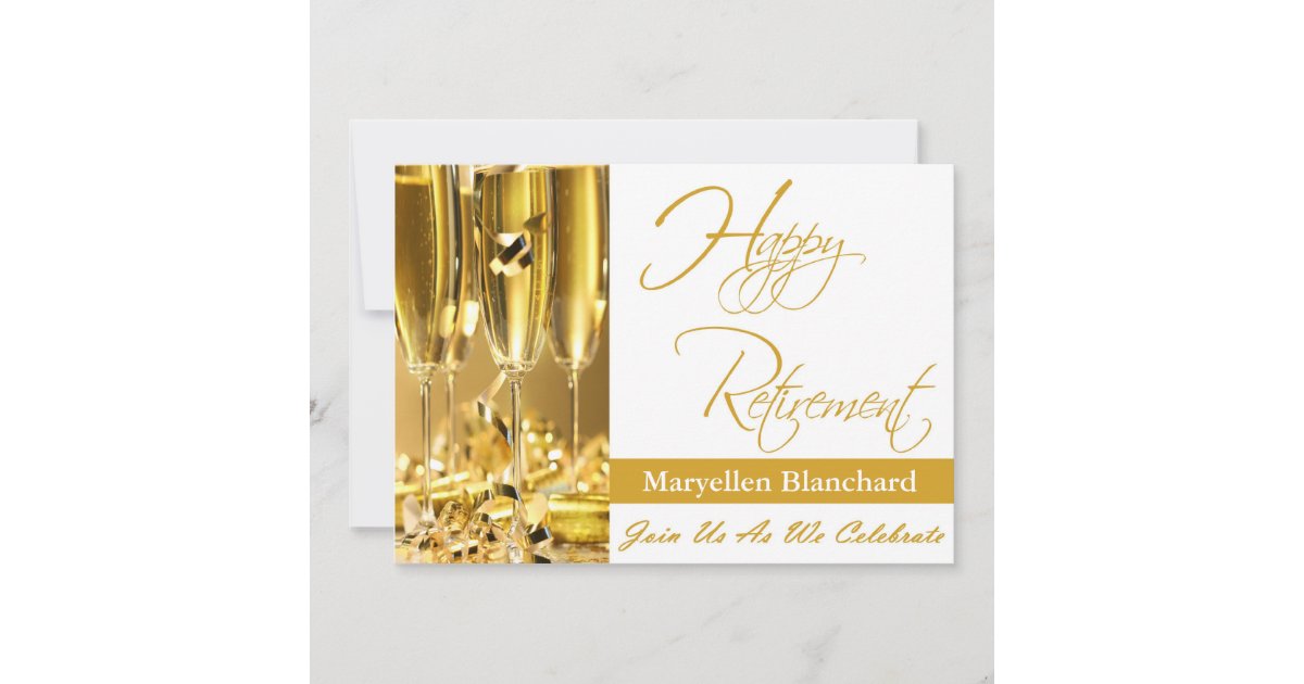 Personalized Retirement Party Invitation | Zazzle