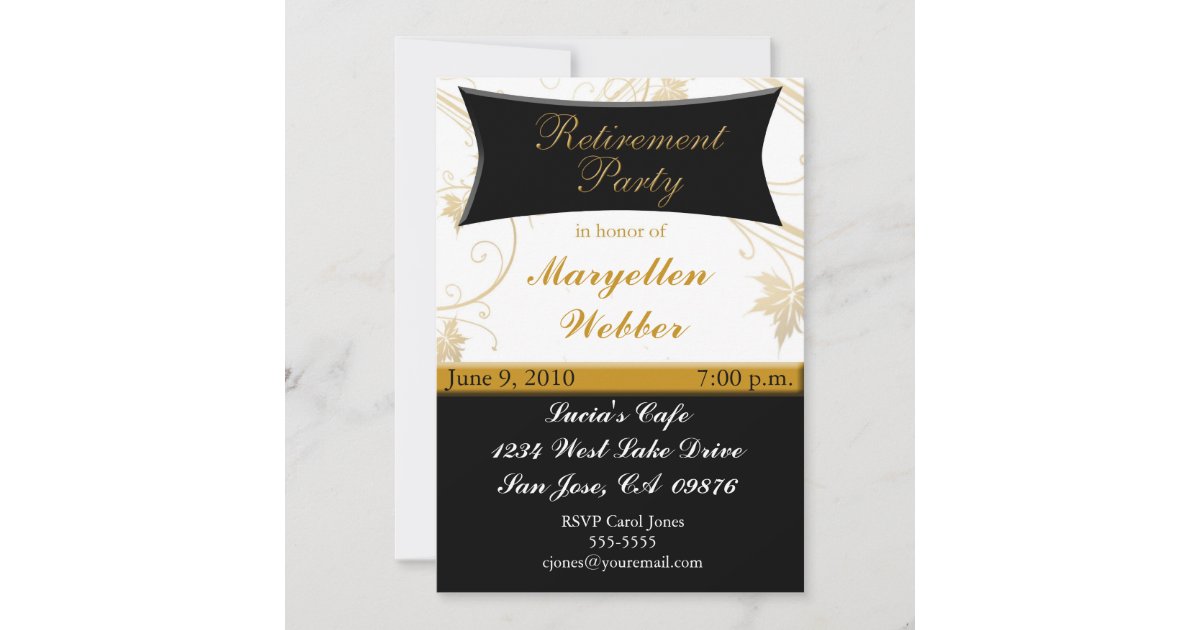Personalized Retirement Party Invitation | Zazzle