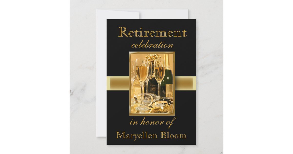 Personalized Retirement Party Invitation | Zazzle
