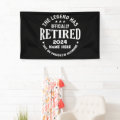 Personalized retirement The Legend has retired Banner | Zazzle
