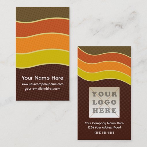 Personalized Retro 70s Business Cards | Zazzle