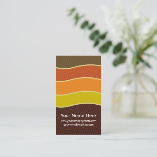 Personalized Retro 70s Business Cards | Zazzle
