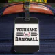 Personalized Retro Baseball Player NAME Team Luggage Tag | Zazzle