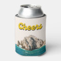 Personalized Retro Cabo Wedding Cheers Can Cooler | Zazzle