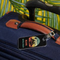 Personalized Retro Miami Luggage Tag | Zazzle