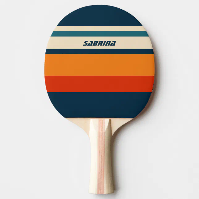 Personalized Retro Ping Pong Paddle | Zazzle