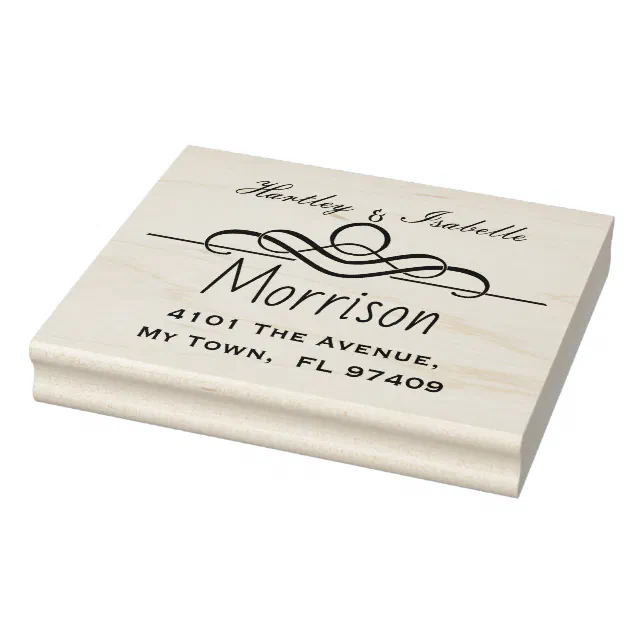 Personalized Return Address Rubber Stamp | Zazzle