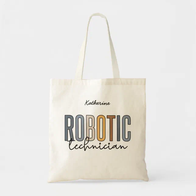 Personalized Robotic Technician | Robotic Tech Tote Bag | Zazzle