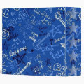 Personalized Rock and Roll Rock Star Blue Binder | Zazzle
