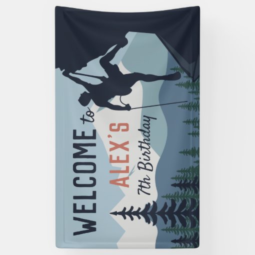 Personalized Rock Climbing Birthday Party Welcome Banner | Zazzle