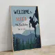 Personalized Rock Climbing Birthday Party Welcome Poster | Zazzle