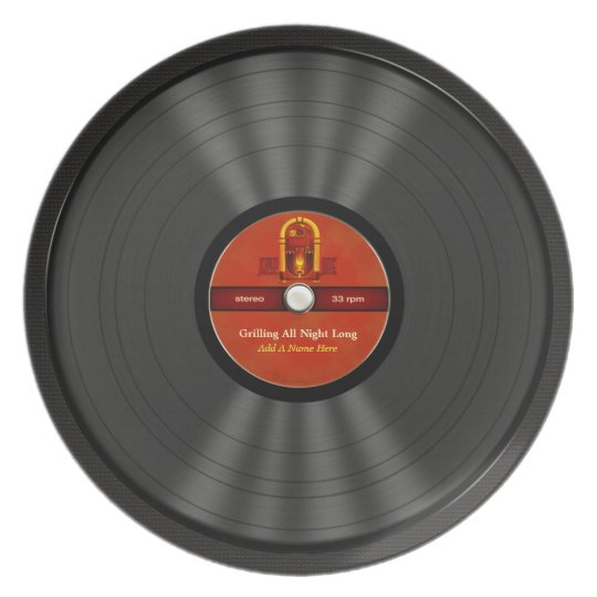 Personalized Rock N Roll Vinyl Record Plate | Zazzle.com