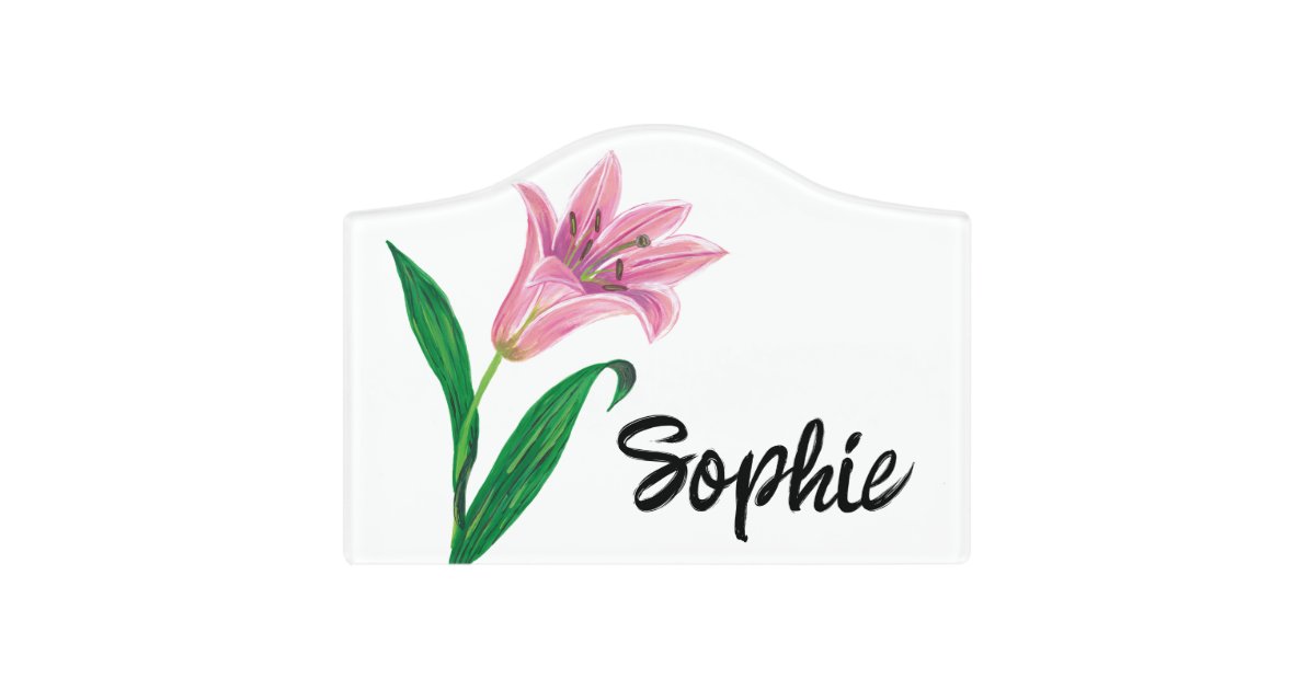 Personalized room sign name | Zazzle