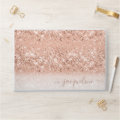 Personalized Rose Gold Glitter HP Laptop Skin | Zazzle