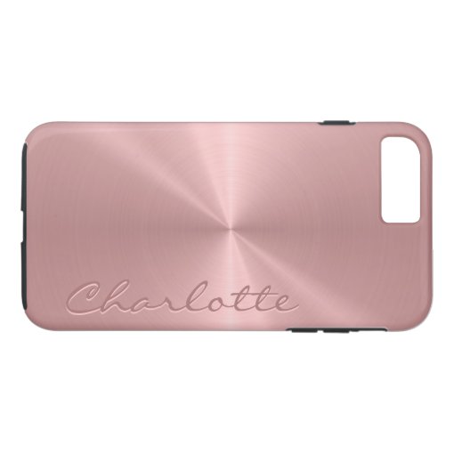 Personalized Rose Gold Metallic Radial Texture Case-Mate iPhone Case ...