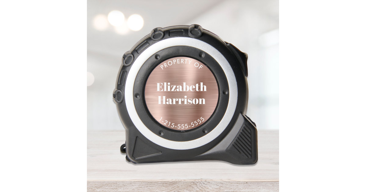 Personalized Rose Gold Tape Measure | Zazzle