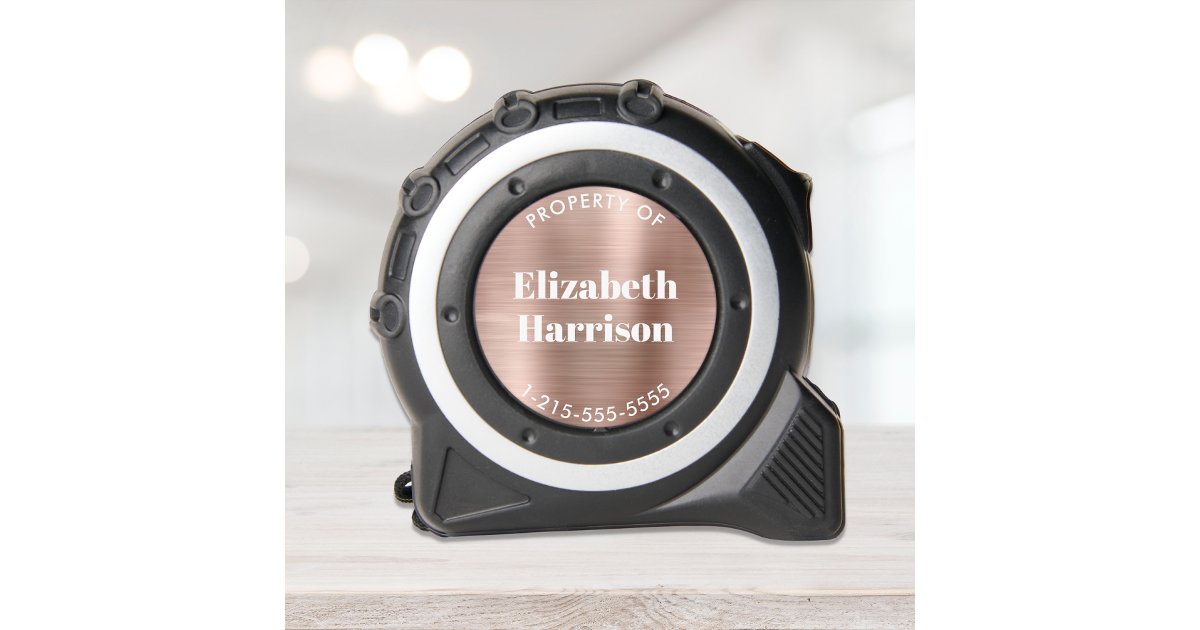 Personalized Rose Gold Tape Measure | Zazzle