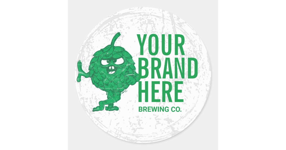 Personalized Round bottle beer labels | Zazzle