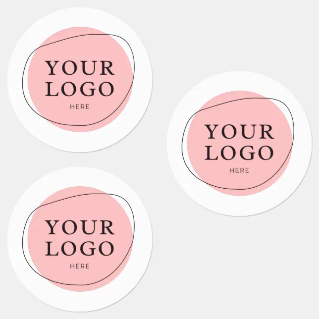 Personalized Round Business Logo Bulk Labels | Zazzle