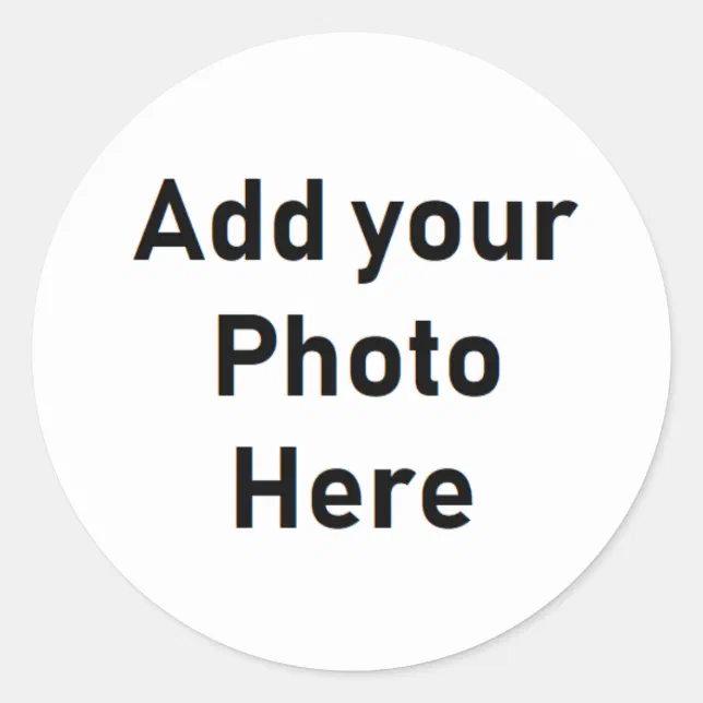 Personalized Round Photo Stickers | Zazzle