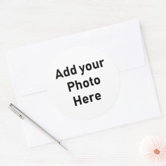Personalized Round Photo Stickers | Zazzle