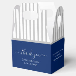 Personalized Royal Blue Favor Box | Zazzle