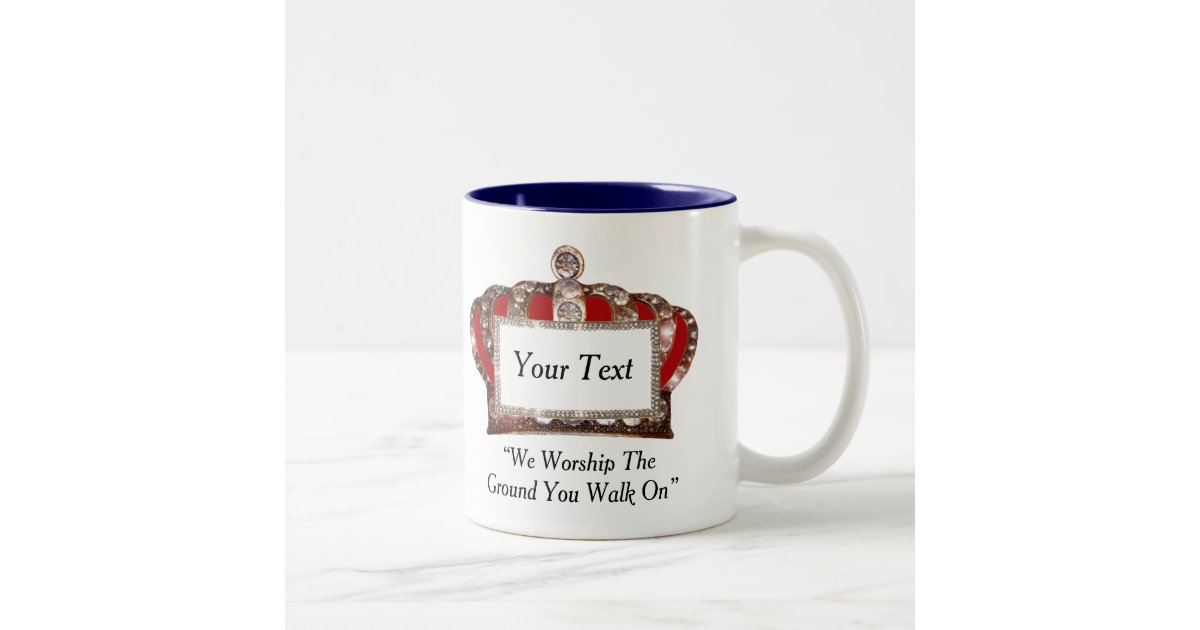Personalized Royal Crown Two-Tone Coffee Mug | Zazzle