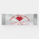 Ruby Personalized 40th Wedding Anniversary Banner | Zazzle.com