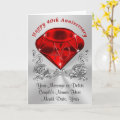 Personalized Ruby Anniversary Cards with YOUR TEXT | Zazzle