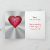 Personalized Ruby Anniversary Cards with YOUR TEXT | Zazzle