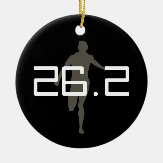 Personalized Runner Marathon Keepsake Ornament | Zazzle