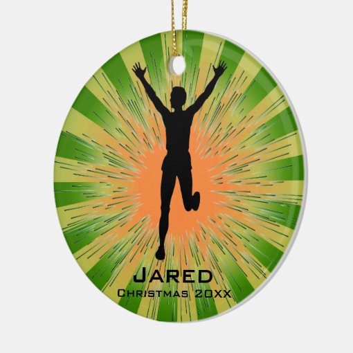 Personalized Runner Ornament | Zazzle