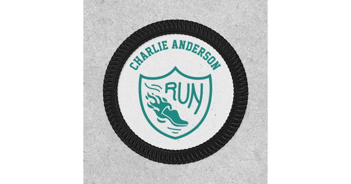 Personalized RUNNING RUN Runner Patch | Zazzle