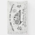 Personalized Rustic Camping Welcome Banner | Zazzle