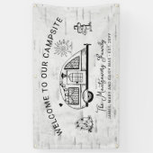 Personalized Rustic Camping Welcome Banner | Zazzle