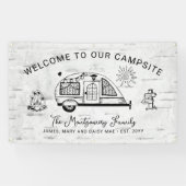 Personalized Rustic Camping Welcome Banner | Zazzle