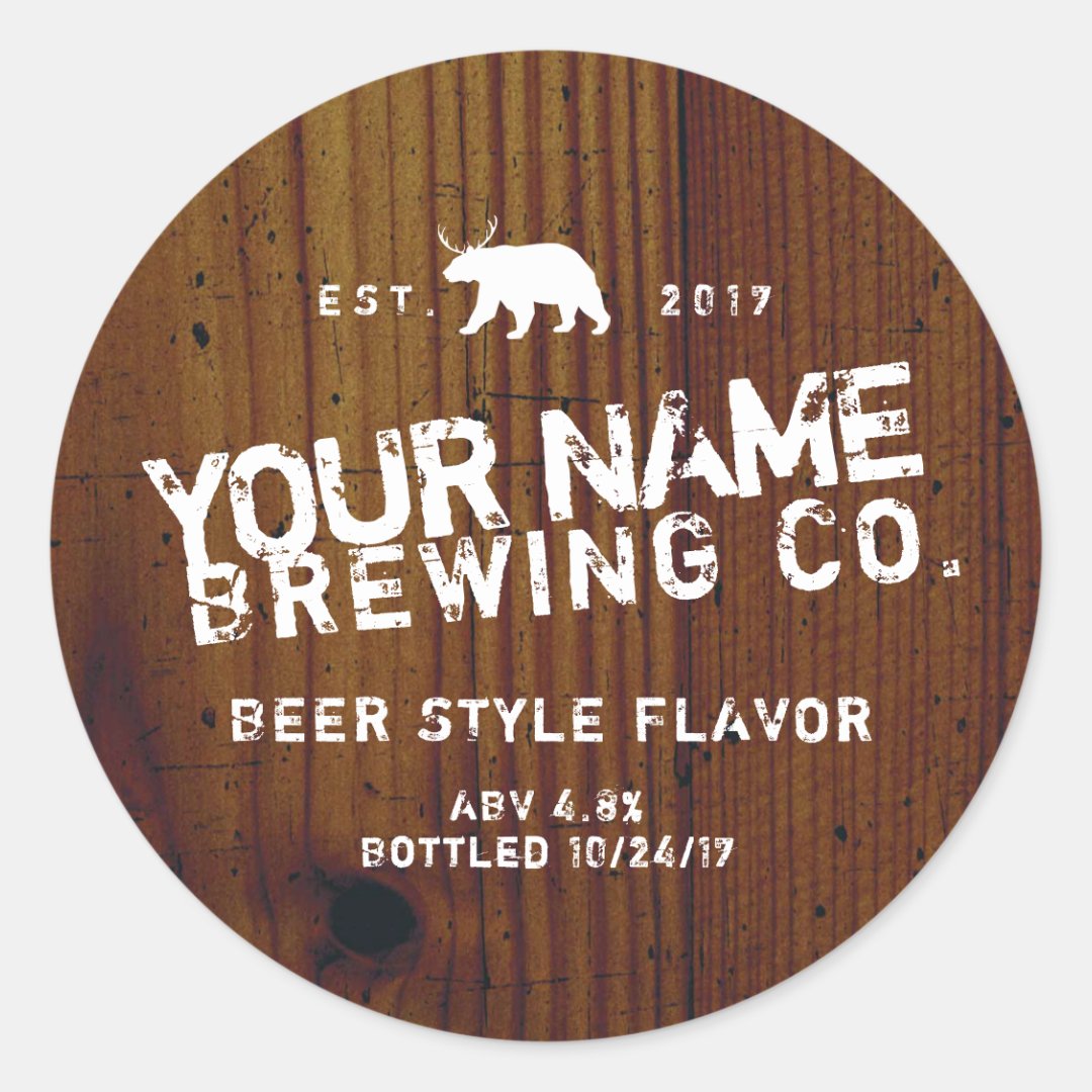 Personalized Rustic Labels - Add your own words | Zazzle