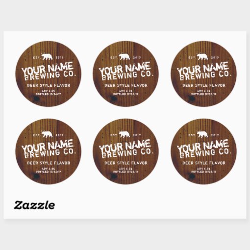 Personalized Rustic Labels - Add your own words | Zazzle