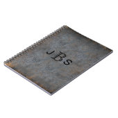 Personalized Rustic Leather | Monogrammed Initials Notebook | Zazzle