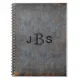 Personalized Rustic Leather | Monogrammed Initials Notebook | Zazzle