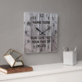 Personalized Rustic Man Cave Clocks for Him | Zazzle