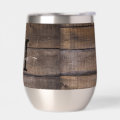 Personalized Rustic Monogram Script Name Thermal Wine Tumbler | Zazzle