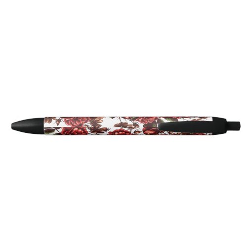 Personalized Rustic Vintage Red Roses pen | Zazzle