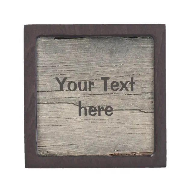 Personalized Rustic Wood Gift Box | Zazzle