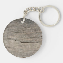 Personalized Rustic Wood Keychain | Zazzle